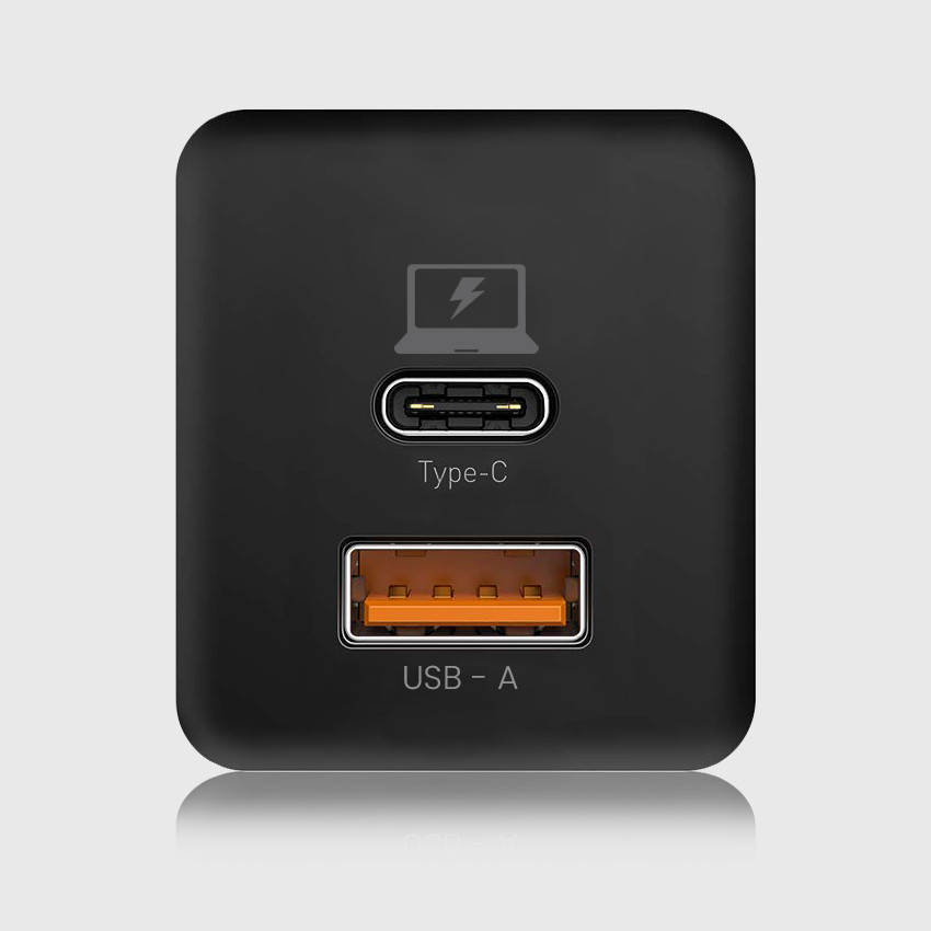 Punjač 65W za mobilni USB A plus USB Type C QC 65W, 3A, WEWO PD 65W