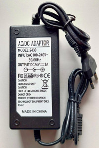 Strujni adapter ispravljač 24VDC Gembird NPA-AC2420 24V 1A ili 2A ili ...
