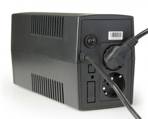 UPS Gembird EG-UPS-B850 850VA 510W AVR UPS, 2 x Shuko output sockets, black