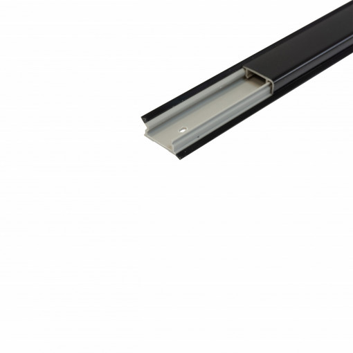 Inaltator rectangular pentru blat, 2 m, alb/negru/aluminiu