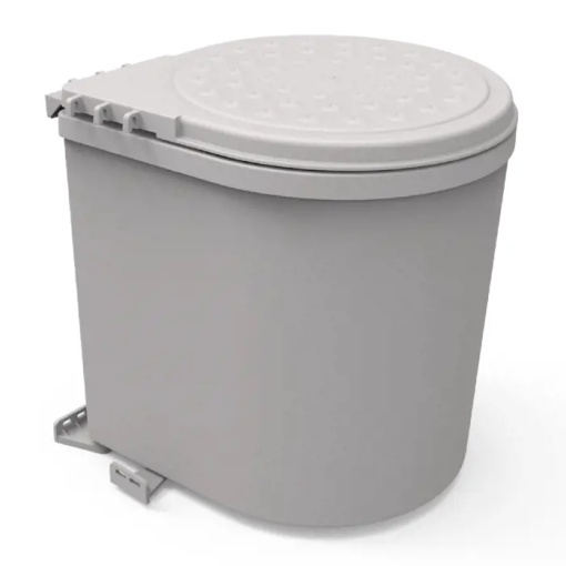 Cos gunoi plastic 11 L, gri
