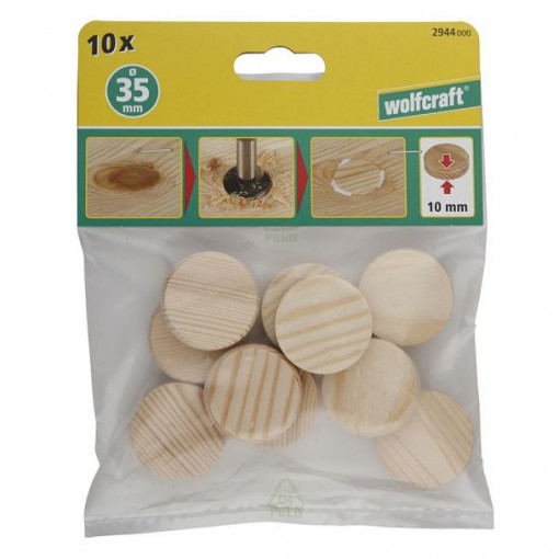 Set dopuri lemn acoperire suruburi/feronerie mobilier