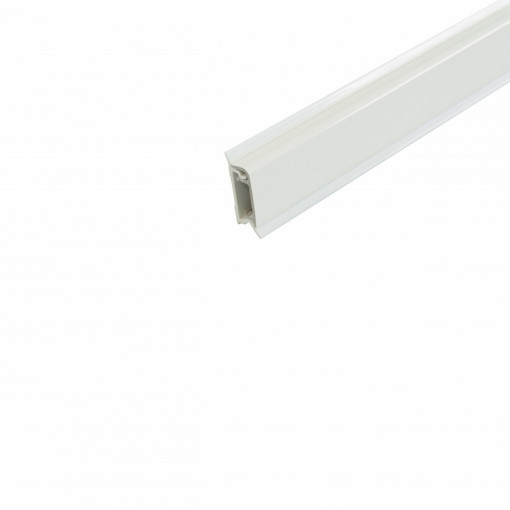 Inaltator rectangular pentru blat, 2 m, alb/negru/aluminiu