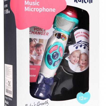 Microfon de jucarie cu melodii si functii