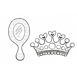 Casuta de colorat sau pictat, printesa