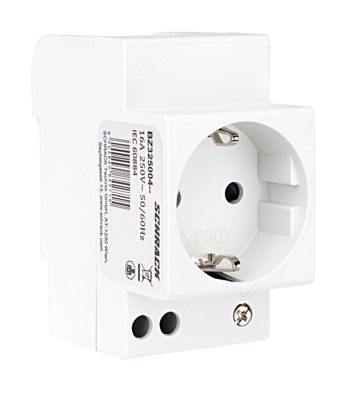 Priză modulară PE lateral 16A, 250V