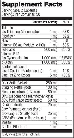 ALPHA MALE PLUS - Sexual Performance Enhancer - One Bottle - 60 Capsules