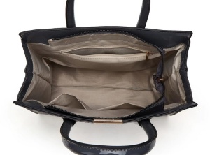 Geanta / poseta gri, lacuita, de dama, Silvy, cu 2 portofele asortate