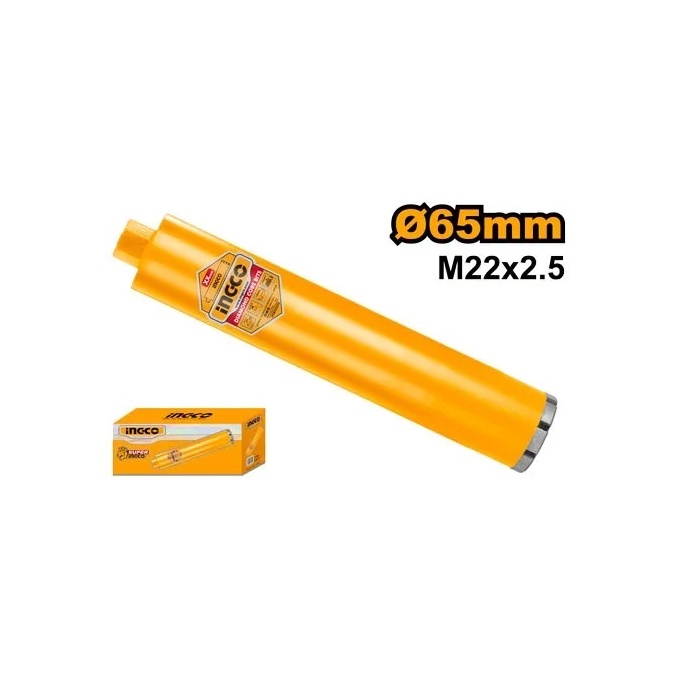 Carota Diamantată Segmentată 65x450mm M22 INGCO DCB580658 – Performanță ...
