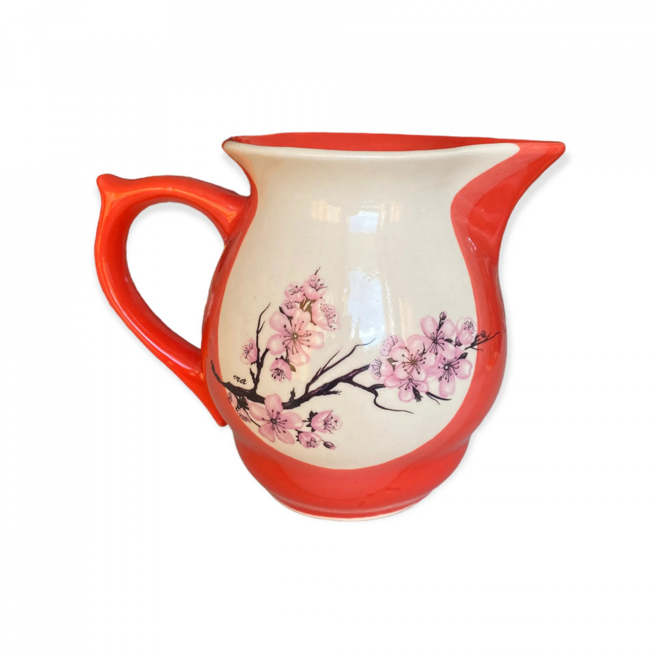 Carafa din ceramica, roz, 1 litru