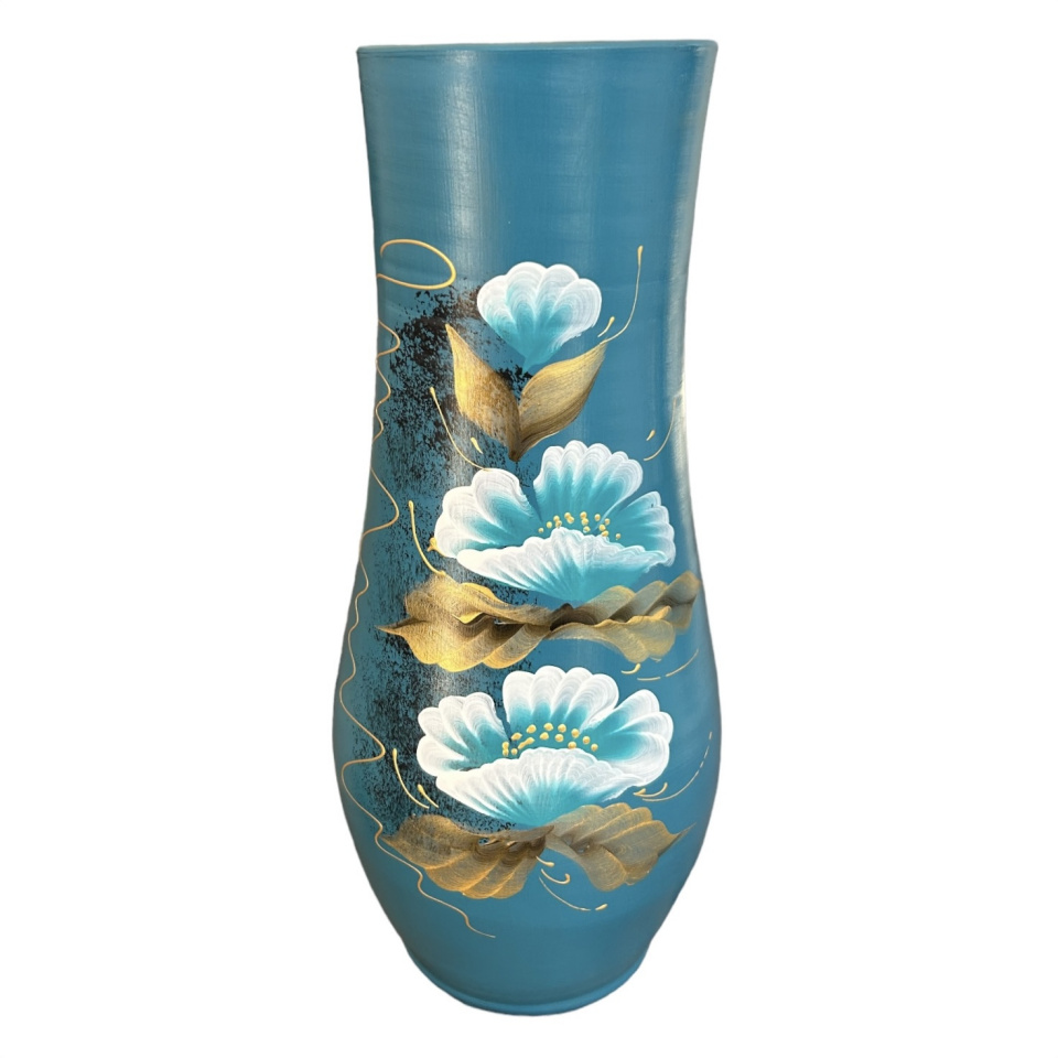 Vaza ceramica moderna, pictata manual