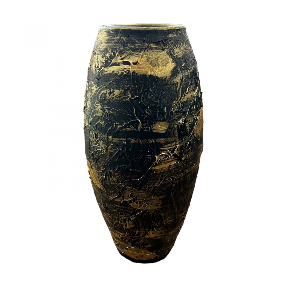 Vaza de lut moderna, unicat, 30cm