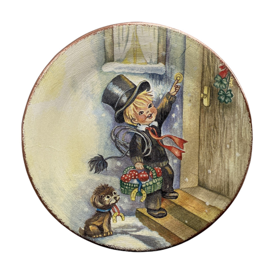Farfurie ceramica " Cosarul norocos"