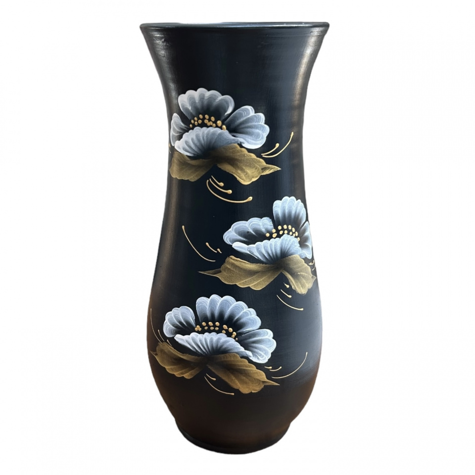 Vaza ceramica moderna, pictata manual