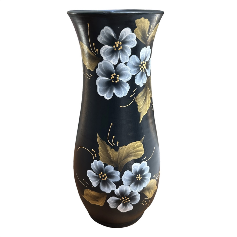 Vaza ceramica moderna, pictata manual