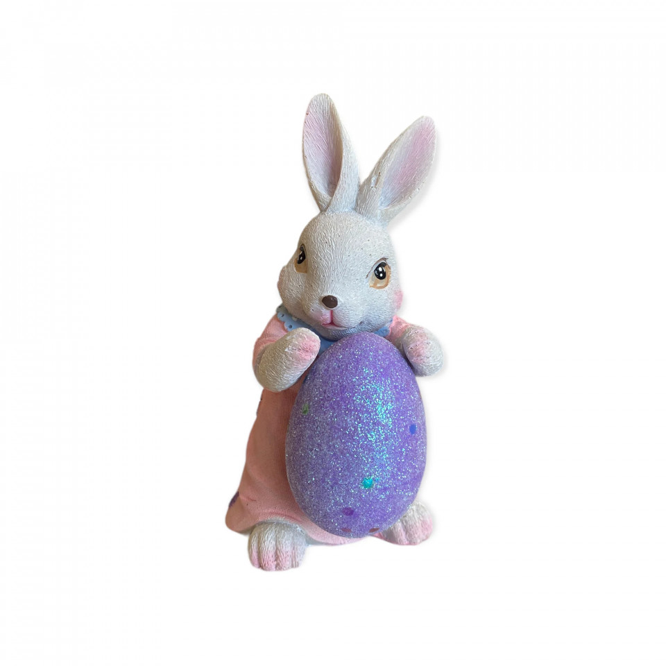 Figurina iepuras cu ou, 13 cm