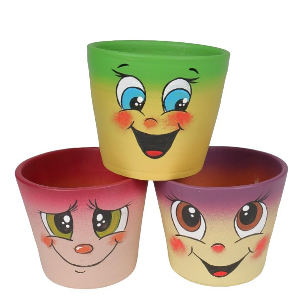 Ghiveci vesel din lut