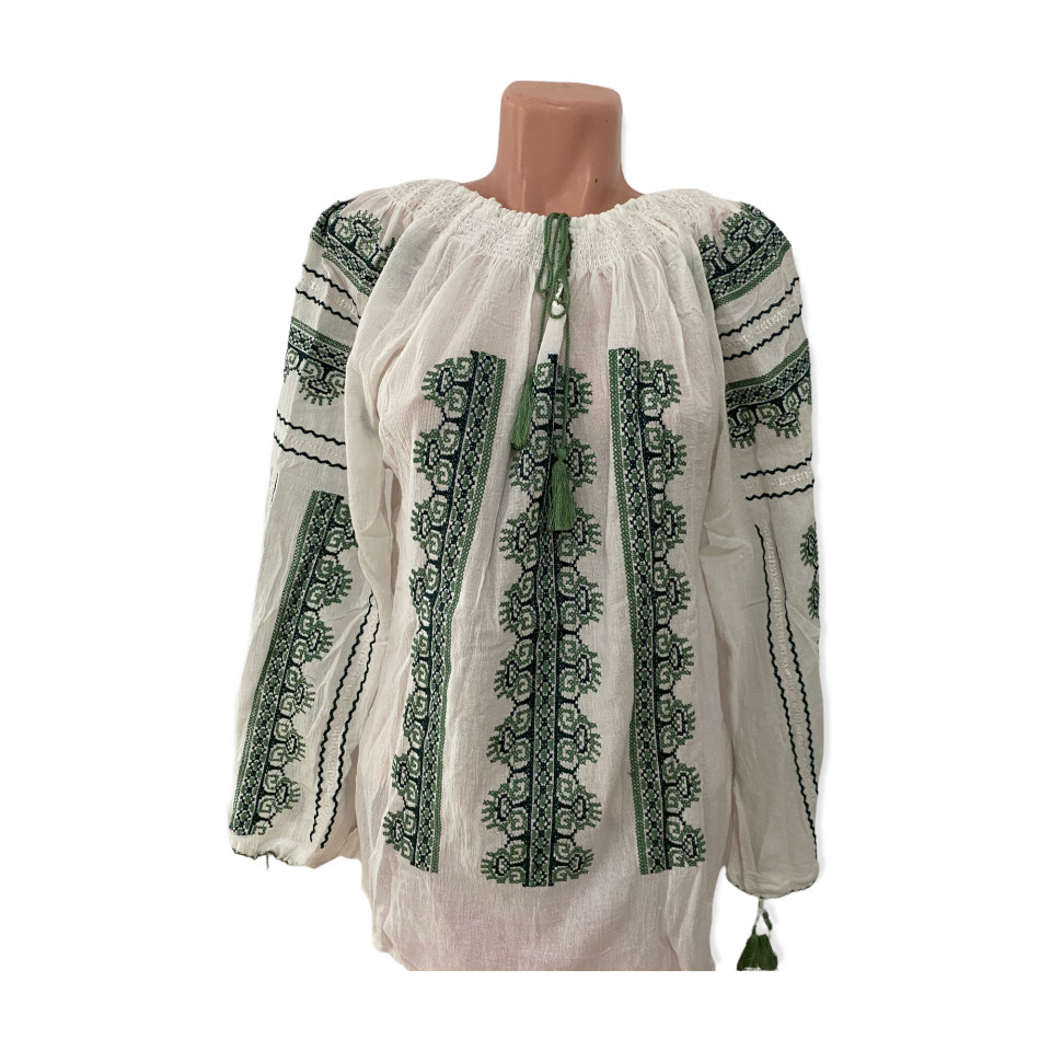 Ie alba/verde, panza de in topita