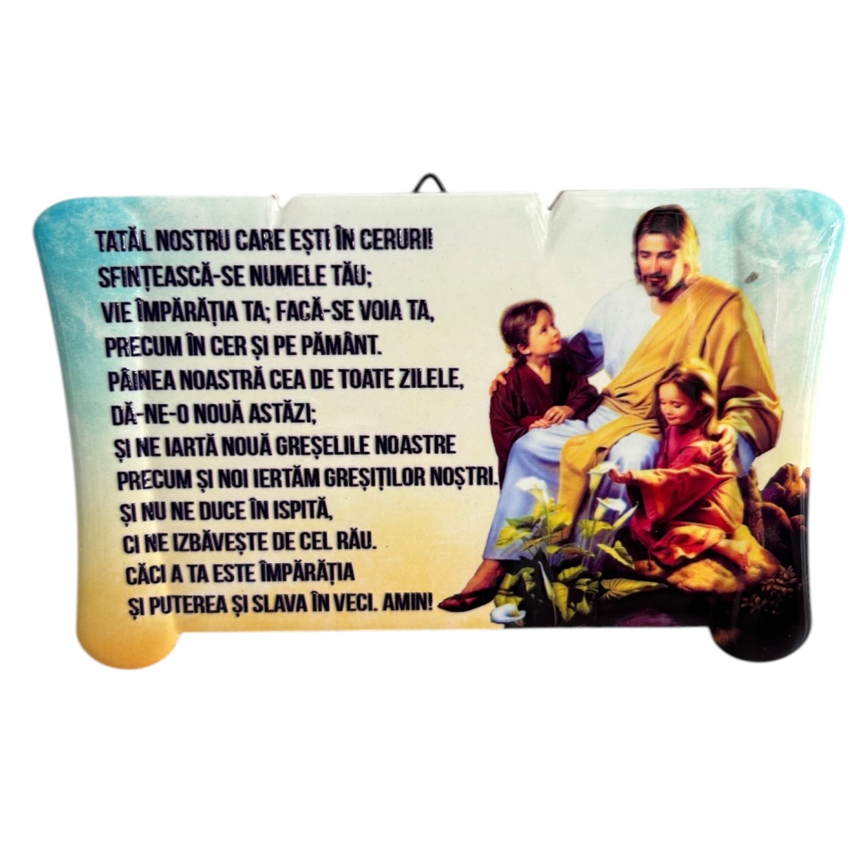 Tablou din ceramica - Tatal Nostru