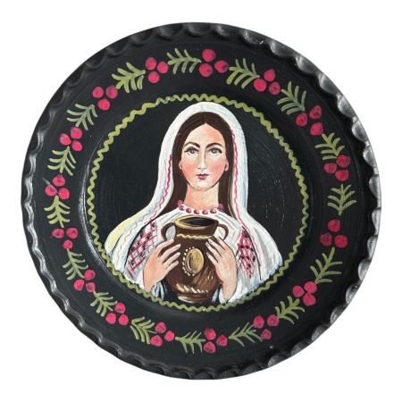 Farfurie de perete, pictata manual, traditionala