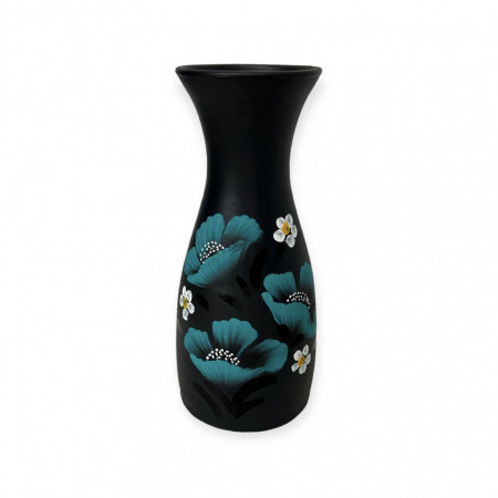 Vaza ceramica pictata manual, moderna, 24cm
