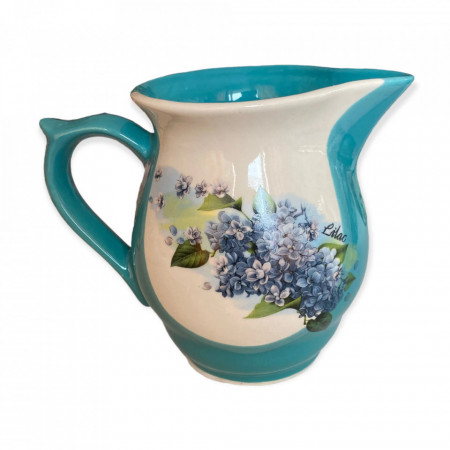 Carafa din ceramica, albastra, 1 litru