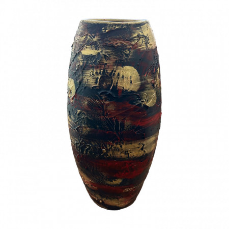 Vaza de lut, model contemporan, 30 cm