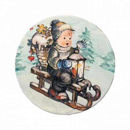 Farfurie ceramica de perete, la sanius