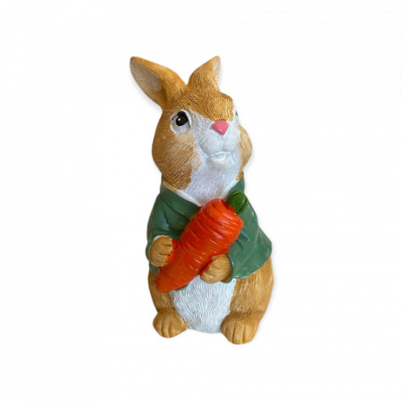 Figurina iepuras cu morcov, 10 cm