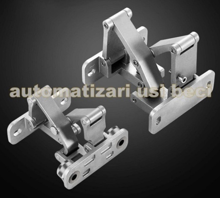 Set 2 balamale 2D cu degajare pentru uși de beci 250 Kg