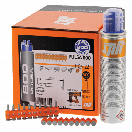 SET 500 CUIE BETON/OTEL HC6-27 mm + 1 DOZA GAZ P800