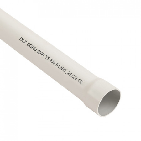 Tub PVC rigid DLX Electric D25 750N Halogen free 3m TRP-802-25