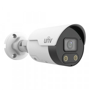 Camera Uniview IP 4MP colorhunter lumina alba si IR 30M lentila 2.8mm audio IPC2124LE-ADF28KMC-WL