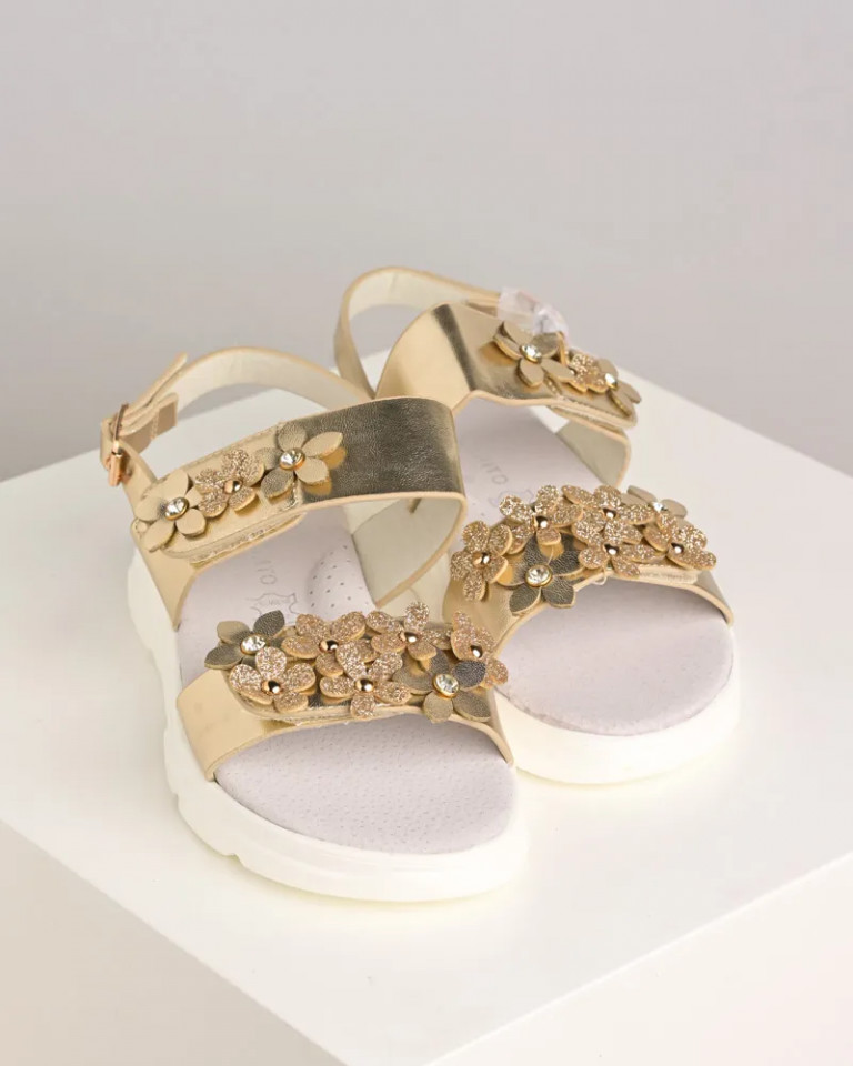 Dečije sandale na debelom đonu CS252305 zlatne