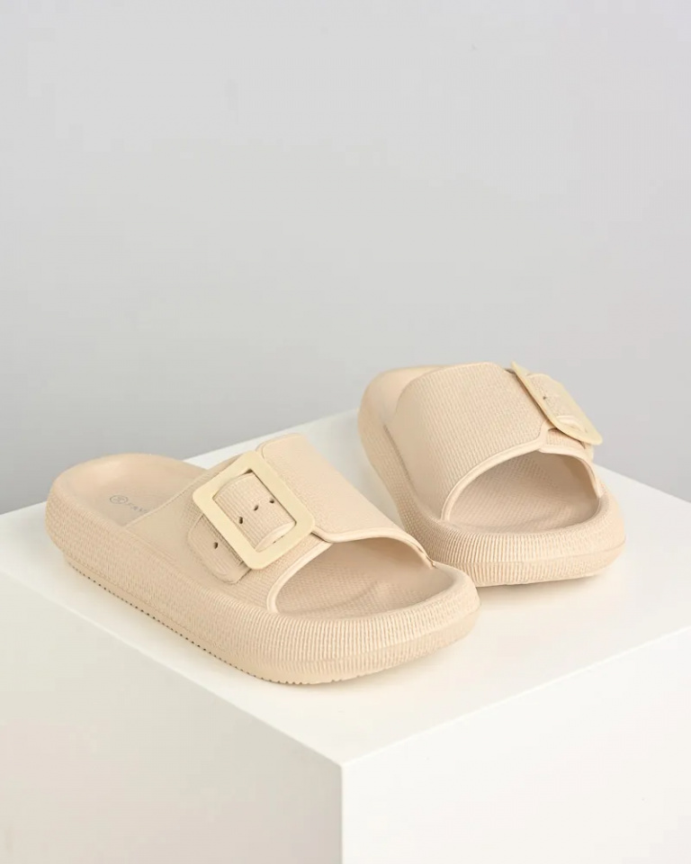 Gumene ženske papuče LP802401 bež