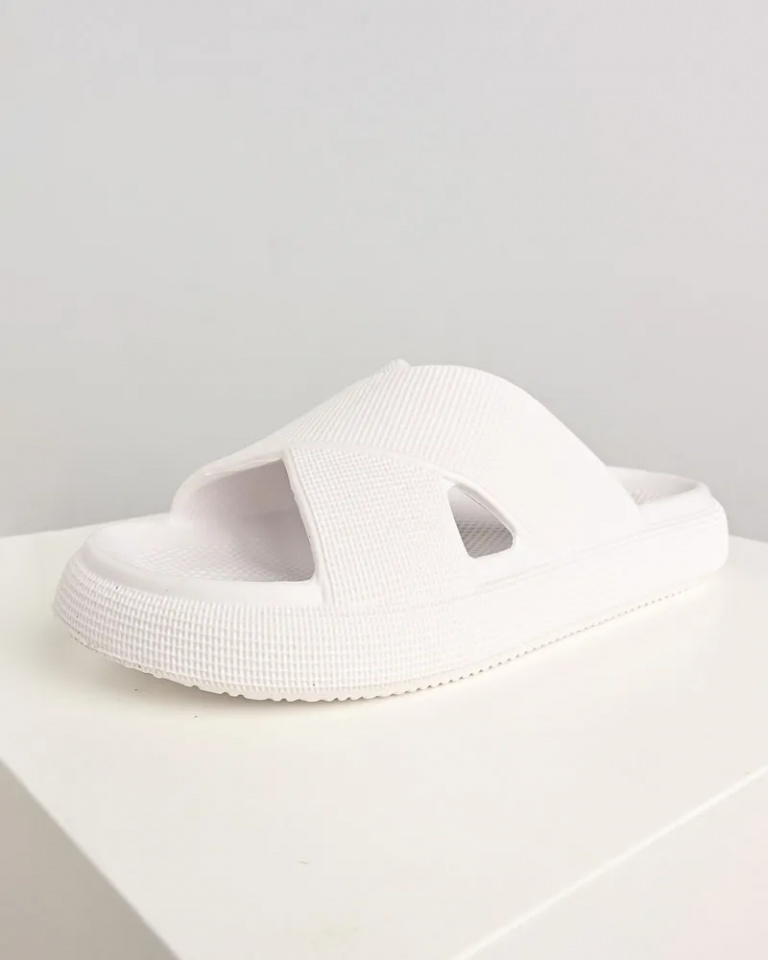 Gumene ženske papuče LP802400 bele