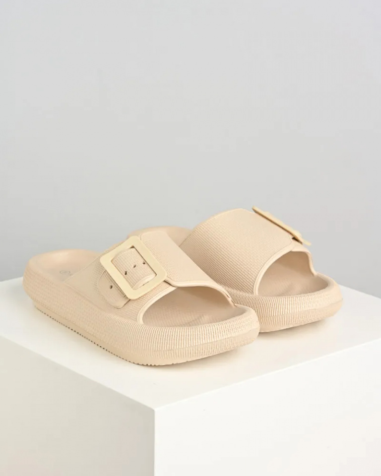 Gumene ženske papuče LP802401 bež