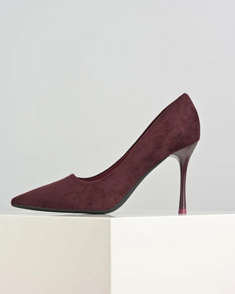 Ženske cipele na štiklu L242368 bordo