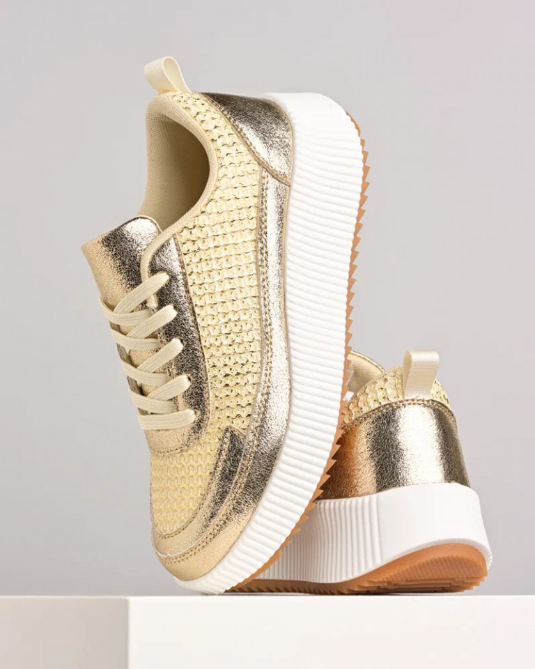 Ženske patike / cipele L402402 zlatne