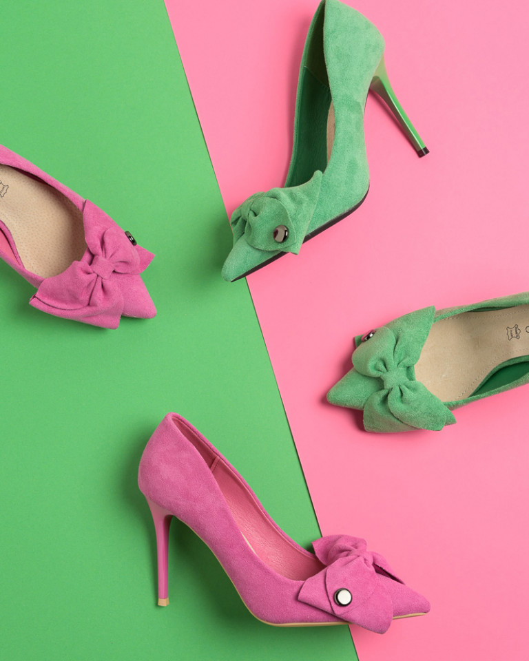 Cipele na štiklu L242204 pink