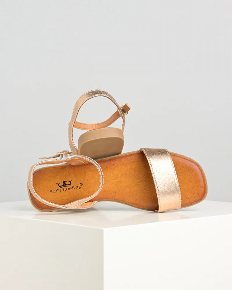 Ženske ravne sandale S2612 zlatne