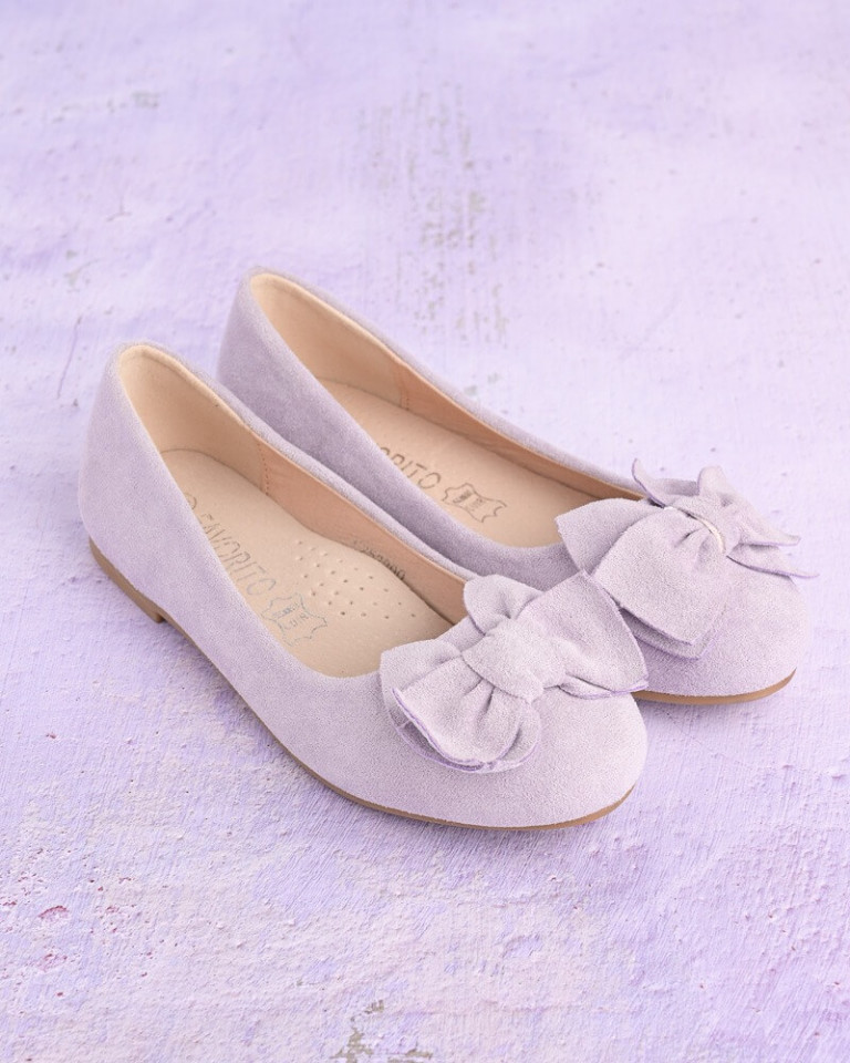 Dečije baletanke sa kožnom tabanicom C252200 lila