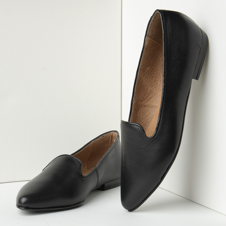 Kožne ženske ravne cipele B18/4 crvene