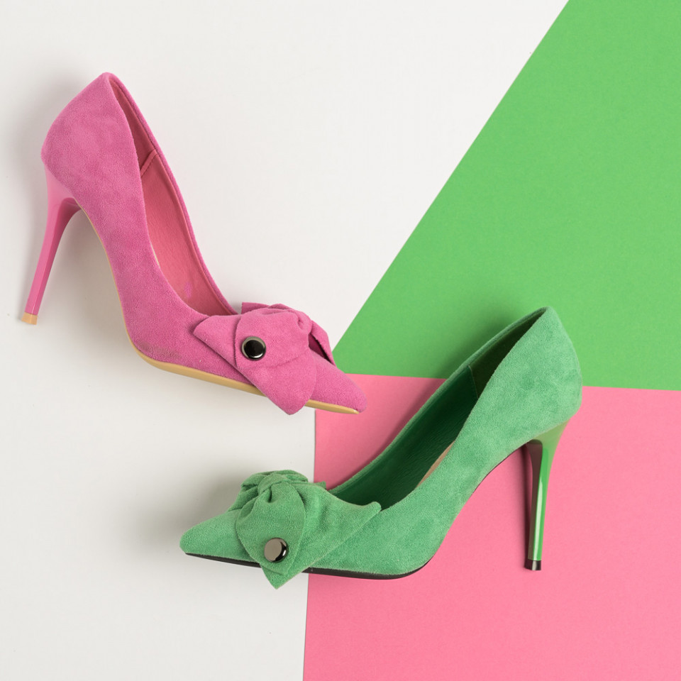 Cipele na štiklu L242204 pink