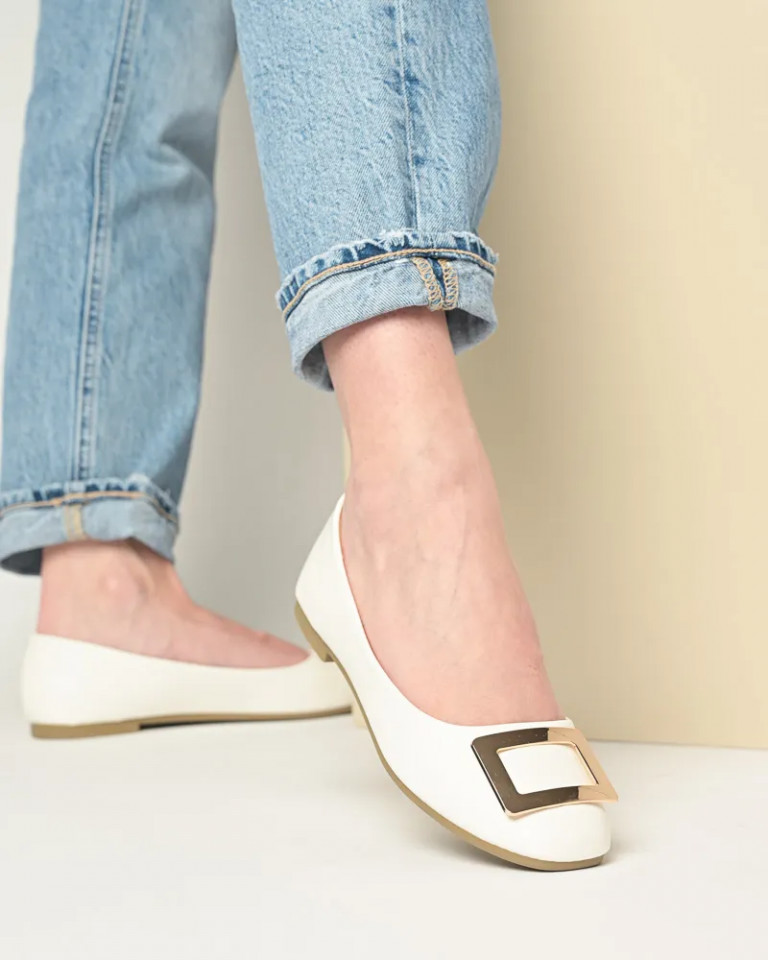 Ženske baletanke L022307 bele