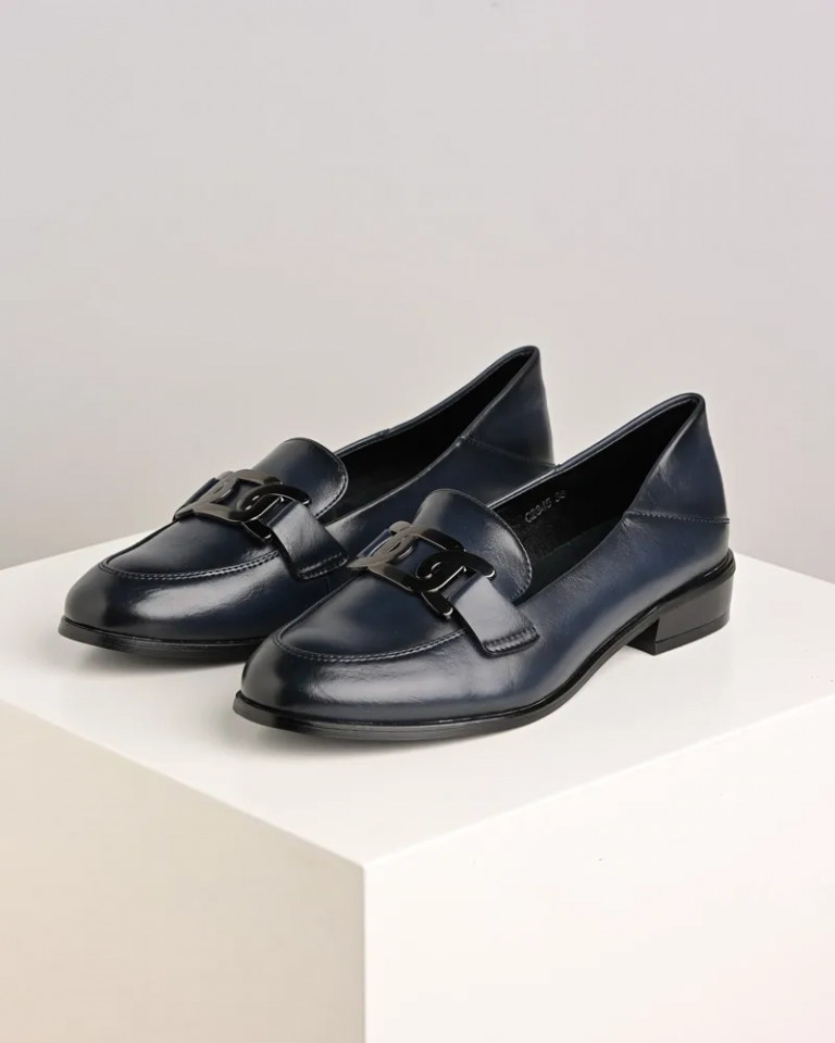 Ženske cipele na malu petu C2345 teget