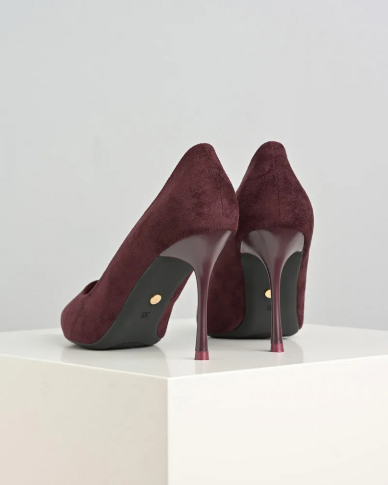 Ženske cipele na štiklu L242368 bordo