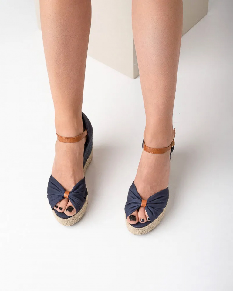 Ženske sandale na ortoped petu S2631 teget