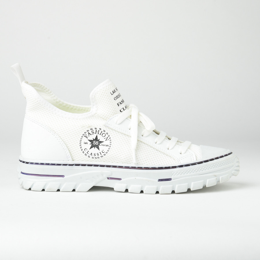 Plitke platnene patike 2058 bele