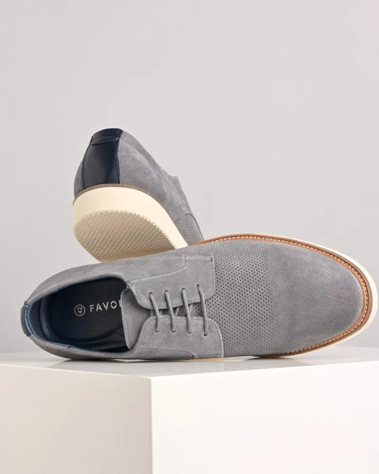 Kožne muške cipele M37A2400 sive